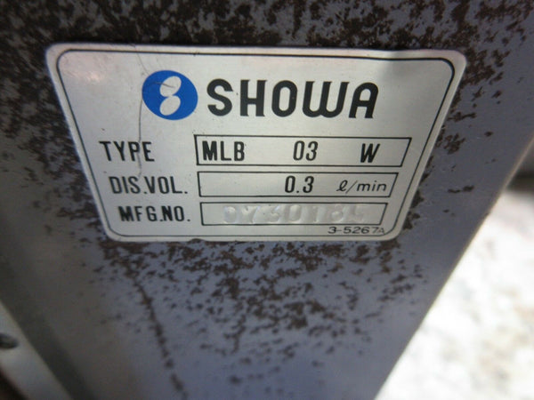 SHOWA OIL LUBE LUBRICATION SYSTEM SHORT NECK MLB 03 W OKUMA LOT OF 3 P ...