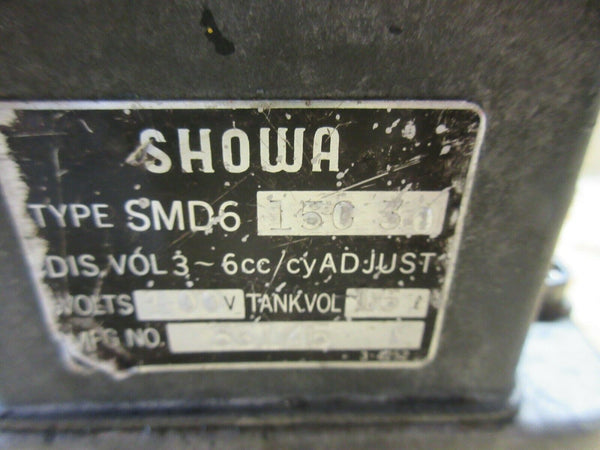SHOWA OIL LUBE LUBRICATION TANK PUMP SYSTEM DISTRIBUTOR SMD6 15C 30 10 ...